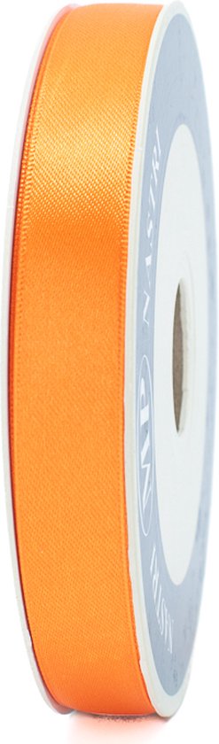 oranje lint - satijn cadeaulint - 50 meter x 15 mm - inpaklint - inpak ...