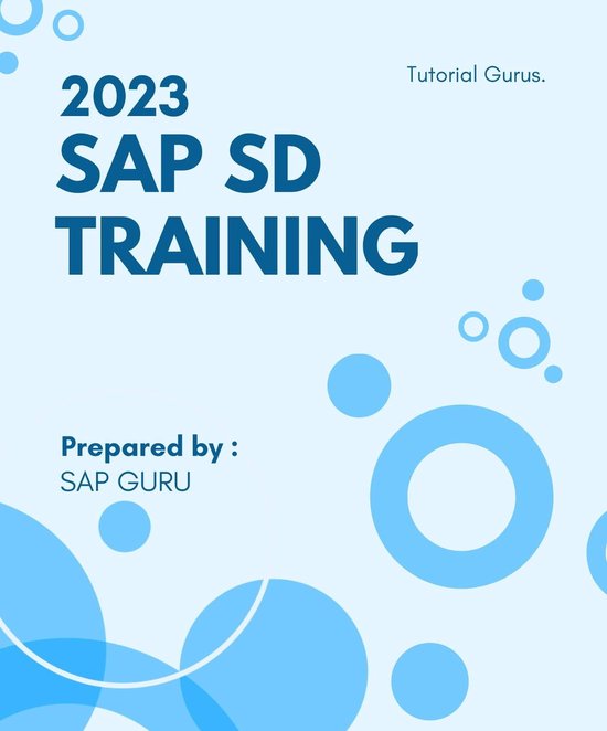 2023 SAP SD Training (ebook), SAP Guru | 9798223182672 | Boeken | bol.com
