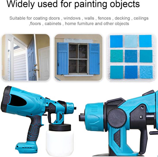 Bright Lion Elektrische Verfspuit - Accu verfspuitpistool - Makita ...