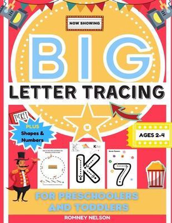 Big Letter Tracing For Preschoolers And Toddlers Ages 2-4, Romney ...