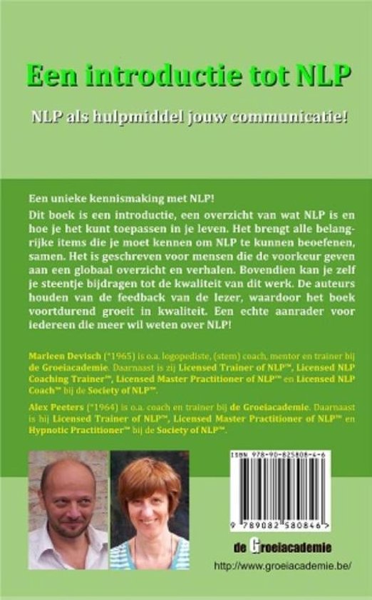 Een introductie tot NLP, Alex Peeters | 9789082580846 | Boeken | bol