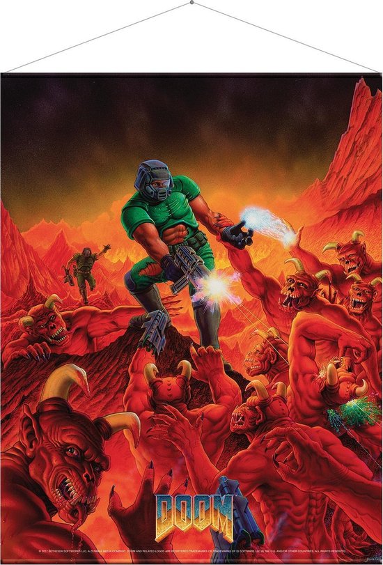 Doom Wallscroll / Poster Retro 77 x 100 cm | bol