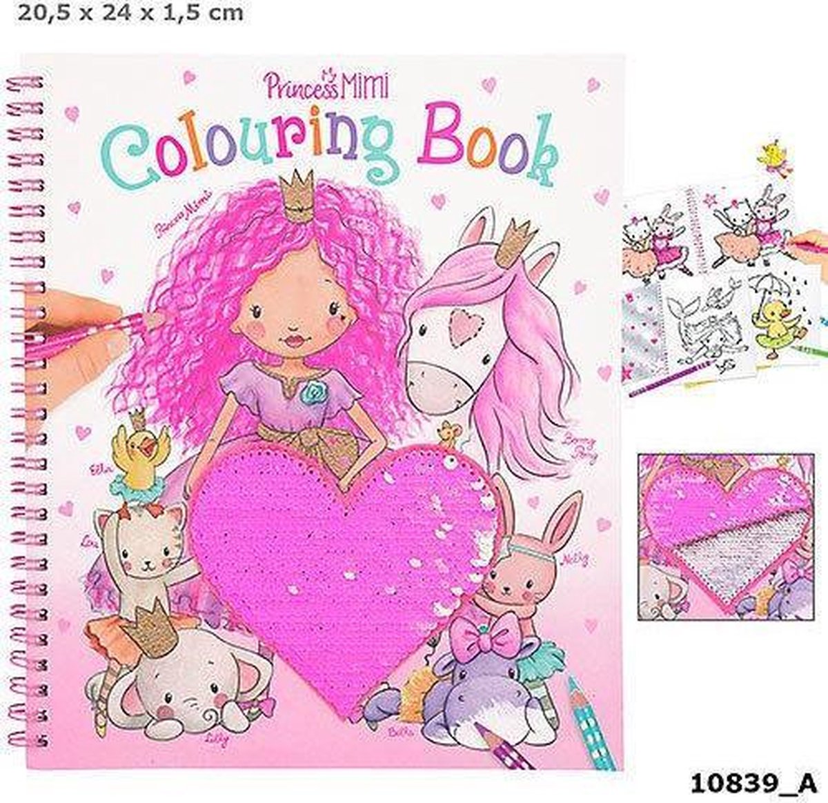 Princess Mimi - Colouring Book w/Sequin (0410839) /Arts and Crafts ...