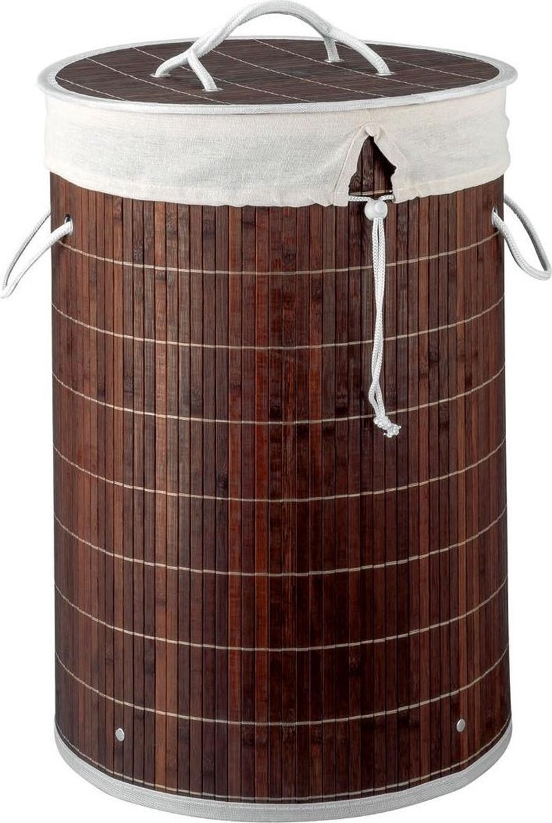 Bamboe Wasmand - Badkamer Wasmand - Moderne Wasmand - Bruine Wasmand ...