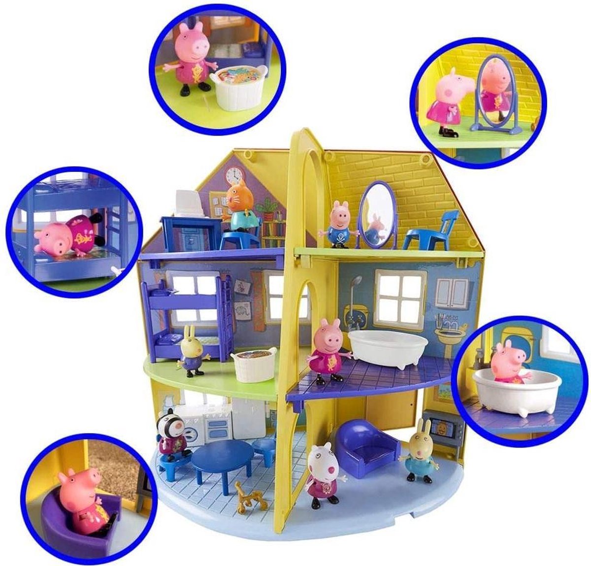 Peppa Pig Speelhuis - Peppa Pig Familie Huis - Speelset - Speelfiguur ...