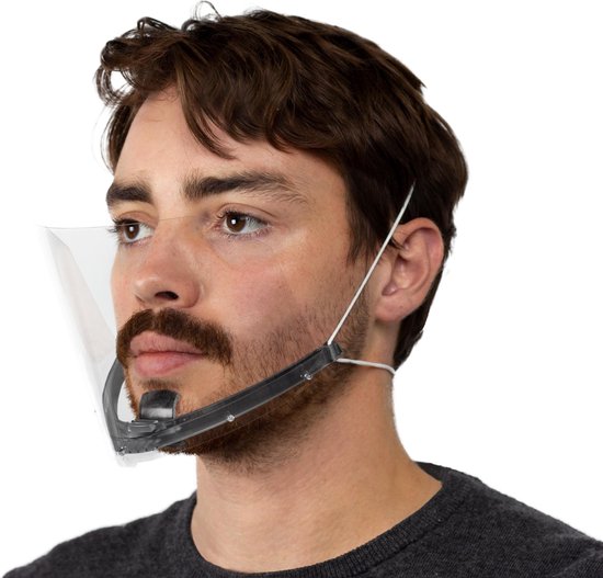 Smile Shield Spatscherm - Designed To Protect - 1 stuks - Zwart | bol.com