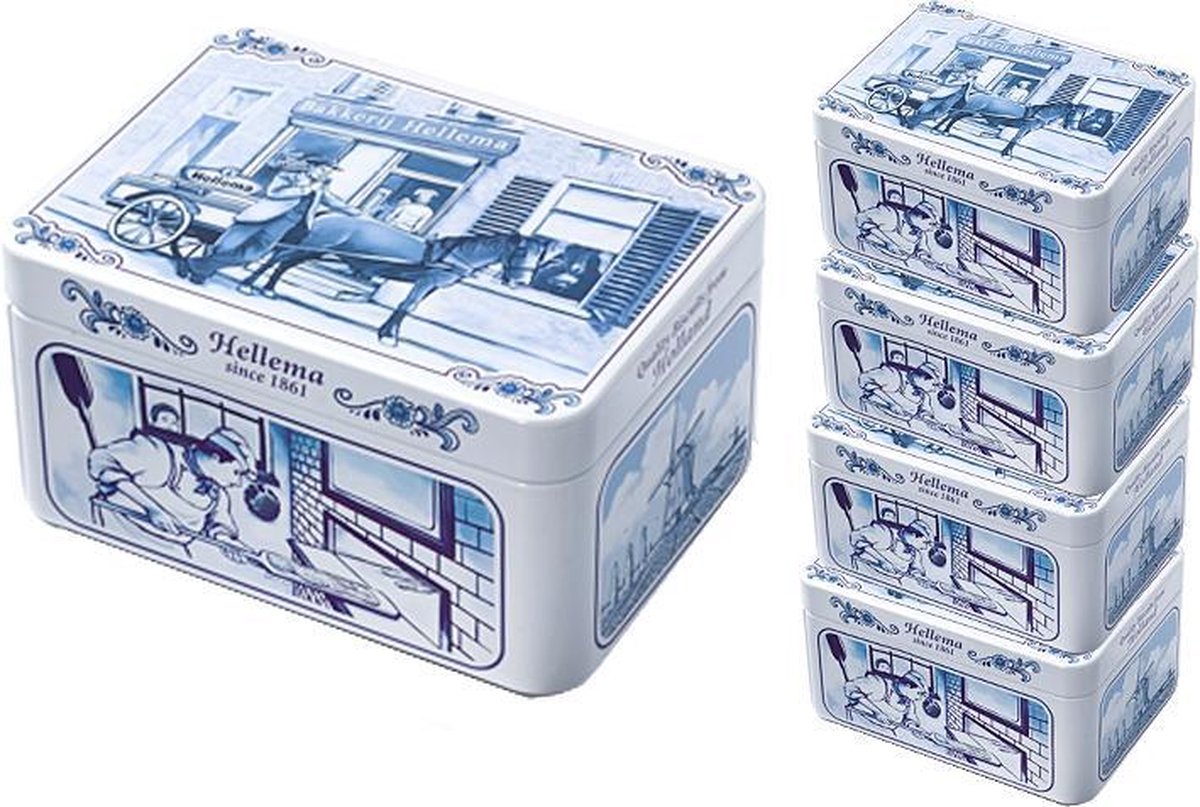 Hellema Blikspeculaas - 18x 135 gram blik omdoos - Verpakte Koekjes ...