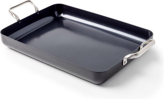 Open Rectangular Roaster (35cm x 25.7cm x 45mm) w/2 SH | bol