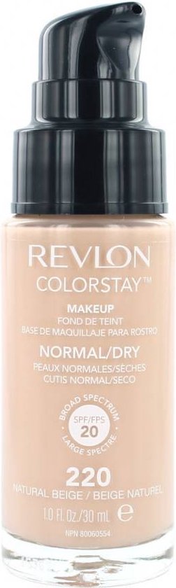 Revlon Colorstay Foundation With Pump - 220 Natural Beige (Dry Skin ...