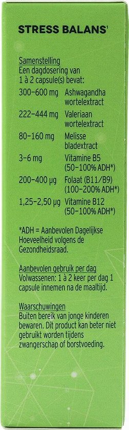 Bional Stress Balans - Vegan voedingssupplement met Ashwaghanda – 20 ...