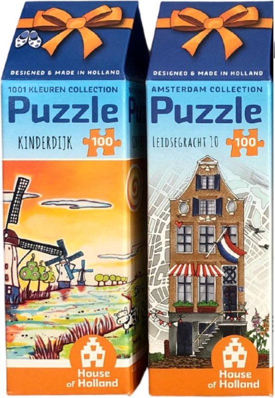 Holland Puzzel series: 2 puzzels van 100 stukjes van House of Holland! | bol