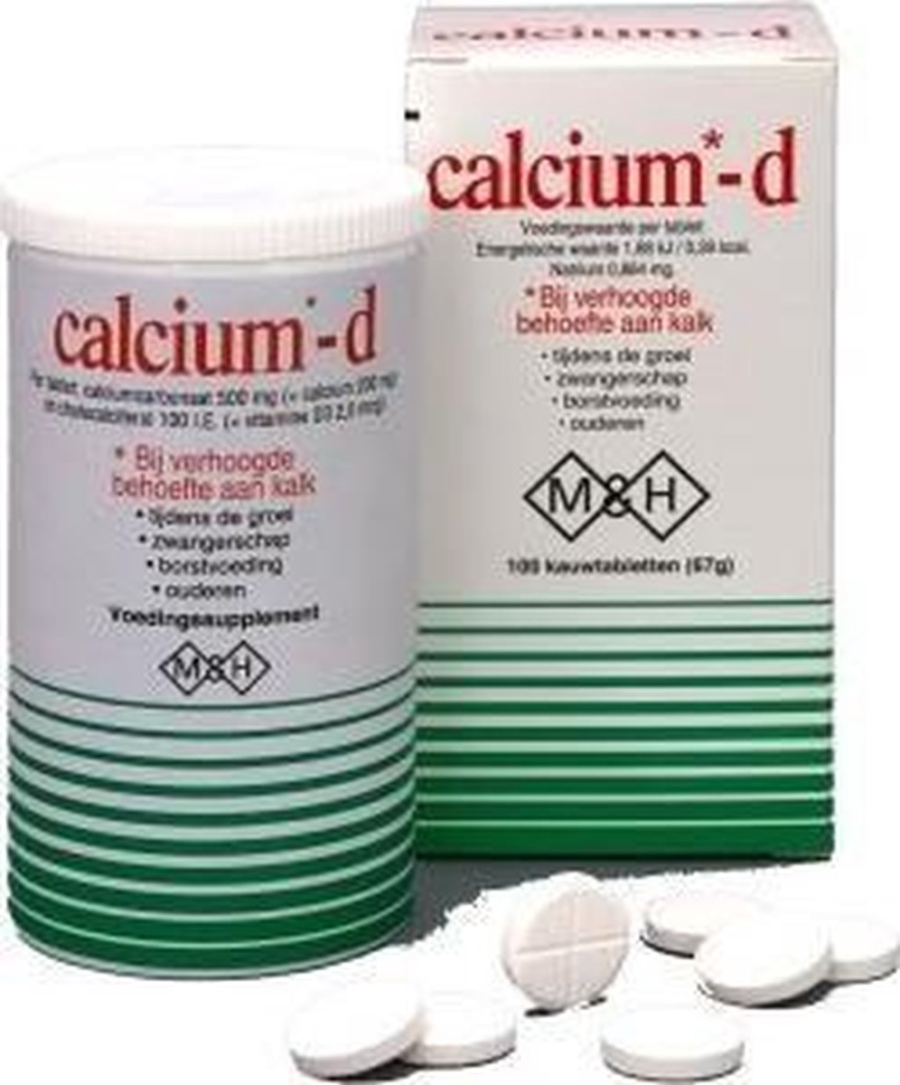 Calcium D - 100 kauwtabletten - Mineralen | bol.com