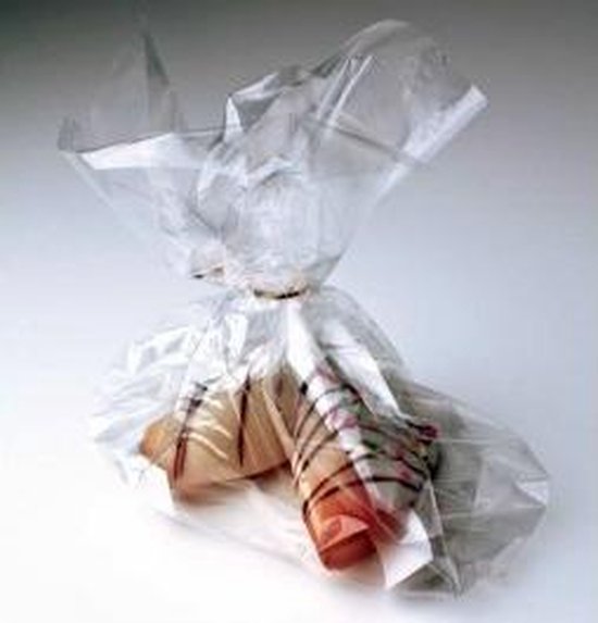 Plastic Zakken 4,4x4,4x21,6cm met zijvouw (100 stuks) | Plastic zak ...