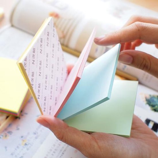 Stick'n Memoblok - Magic Sticky Notes - 76x101mm - 4x Verschillende ...