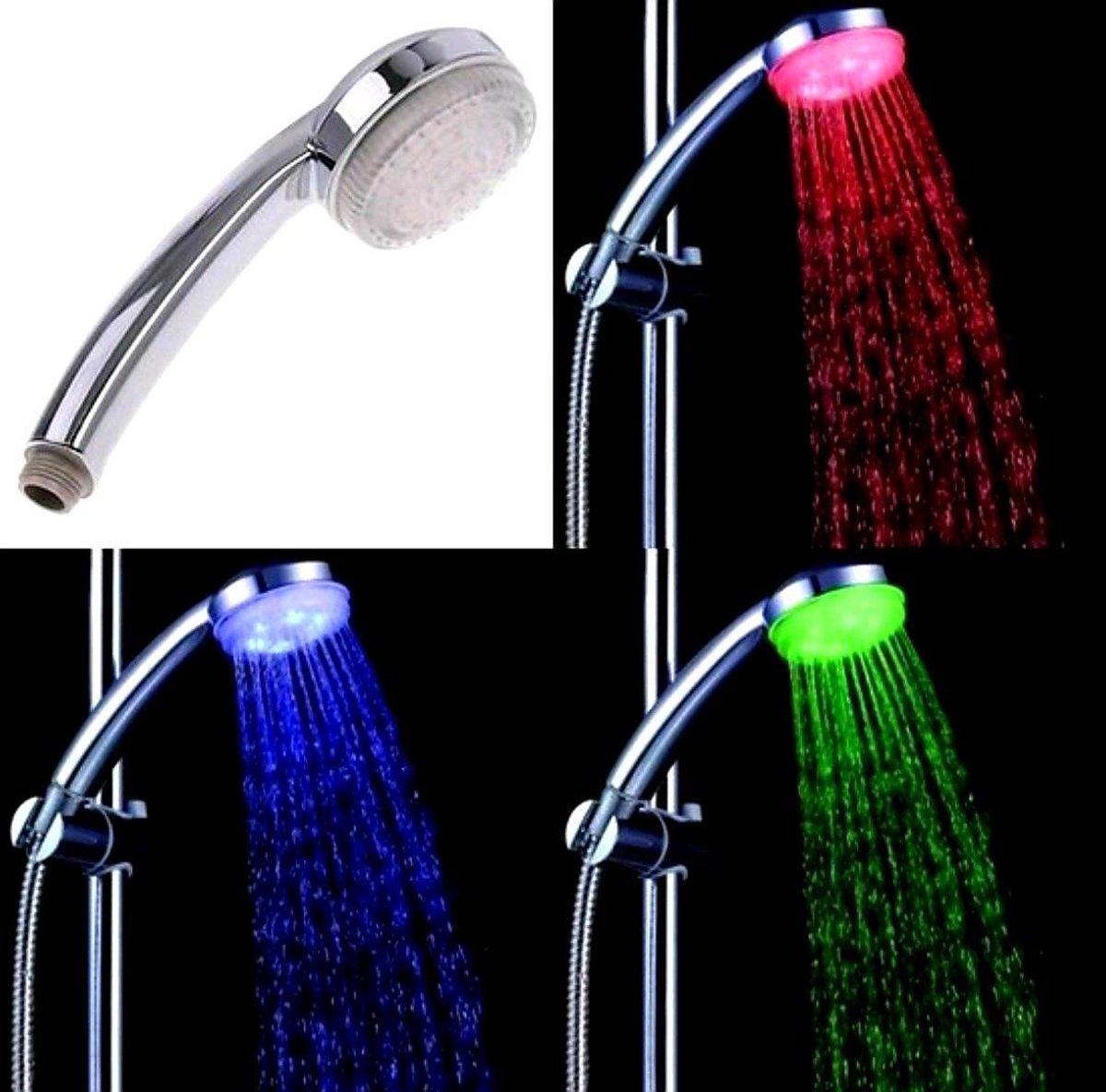 Led Shower douchekop kleur | bol.com