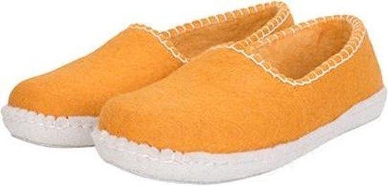 Vilten dames sloffen Stitch yellow - maat 42 | bol.com