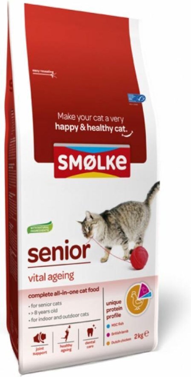 Smolke Senior Kat 4 kg - Kat | bol.com