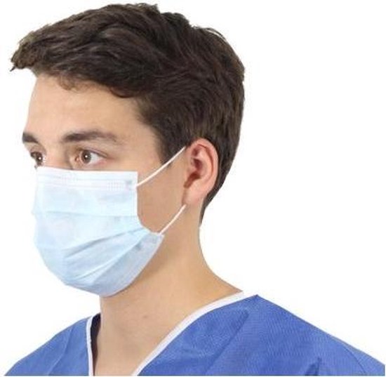 Prisma HQ Mask Blauw 50 stuks - Hoge Kwaliteit - Keurmerk - 3 Lagen ...