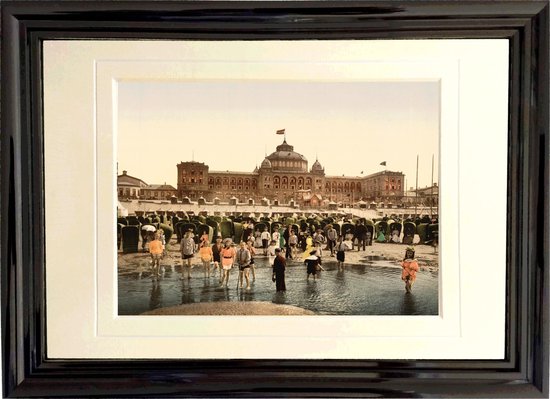 Oud Stadsgezicht Scheveningen - Kurhaus en Strand - Foto Print ...