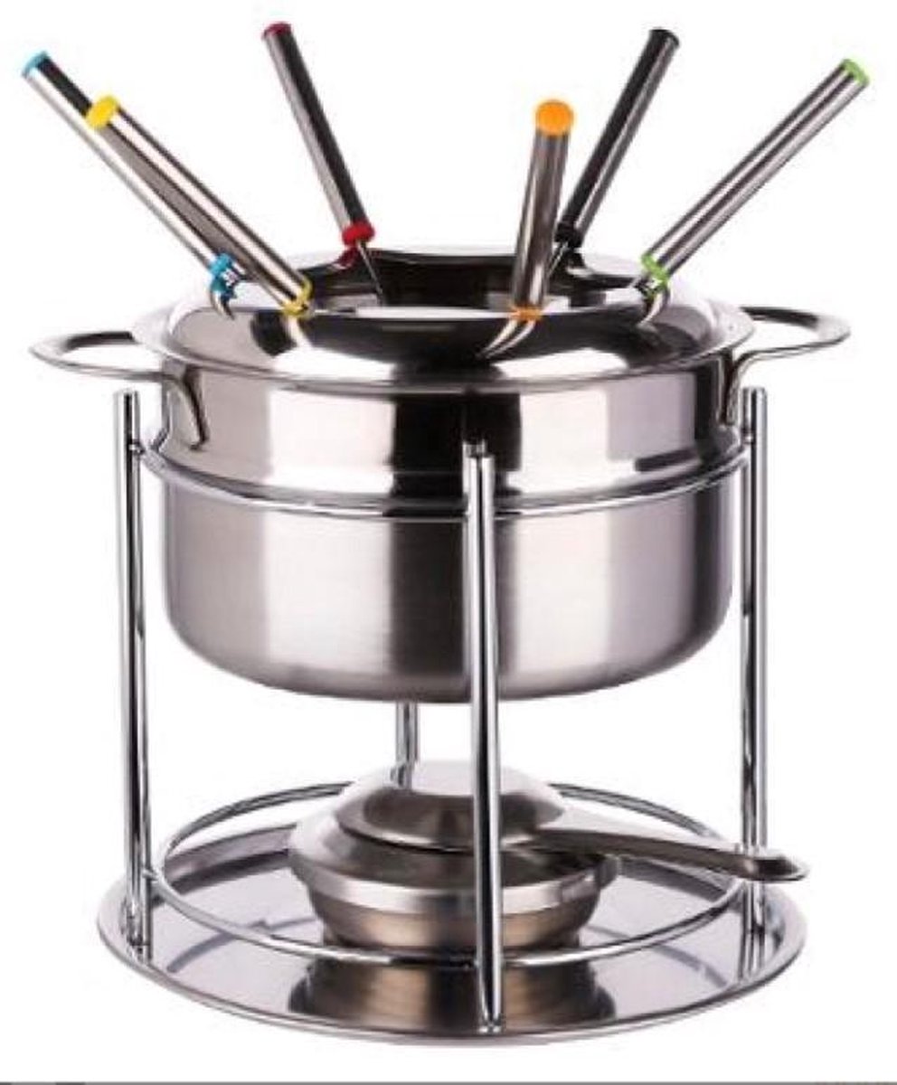 Fondue Set 6 Personen INOX - Kaas Fondue - Chocolade Fondue Fondueset ...