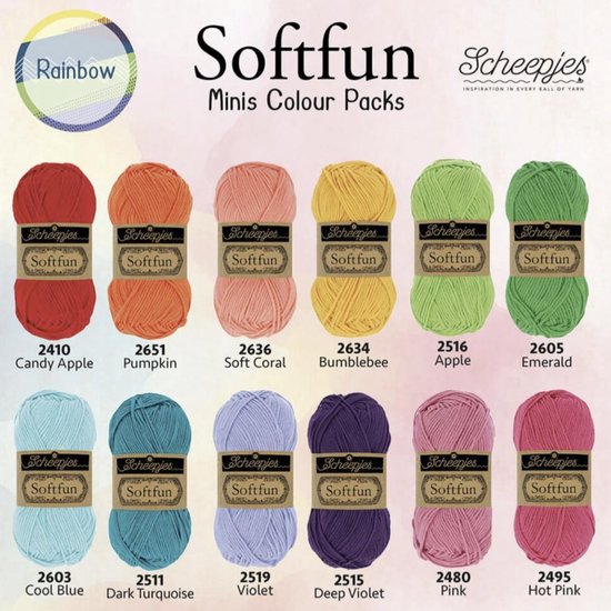Scheepjes Softfun Colour Pack Minis Rainbow | bol