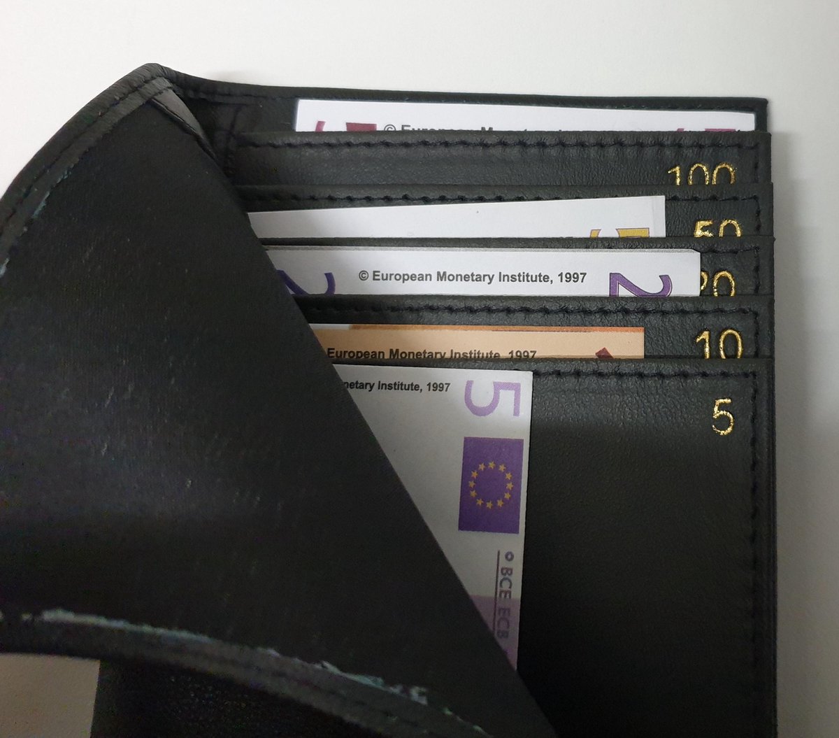 Leren Briefgeld Mapje | bol