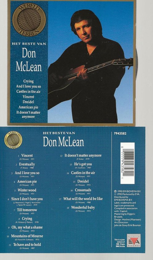 Don McLean - Het beste van, Don McLean | CD (album) | Muziek | bol