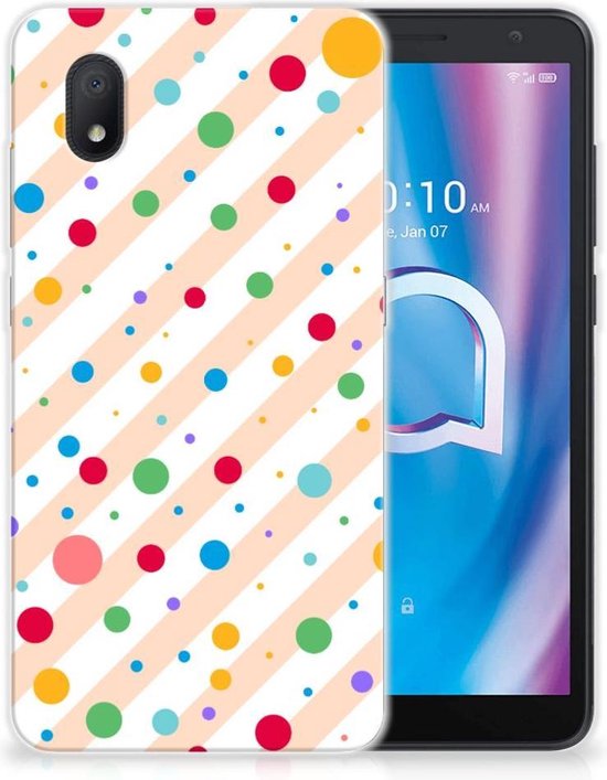 Telefoon Hoesje Alcatel 1B (2020) Leuk TPU Back Cover Dots | bol.com