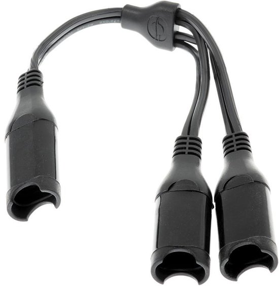 TecMate OptiMATE CABLE O-15, Y-splitter, SAE IN naar 2 x gezekerd SAE ...