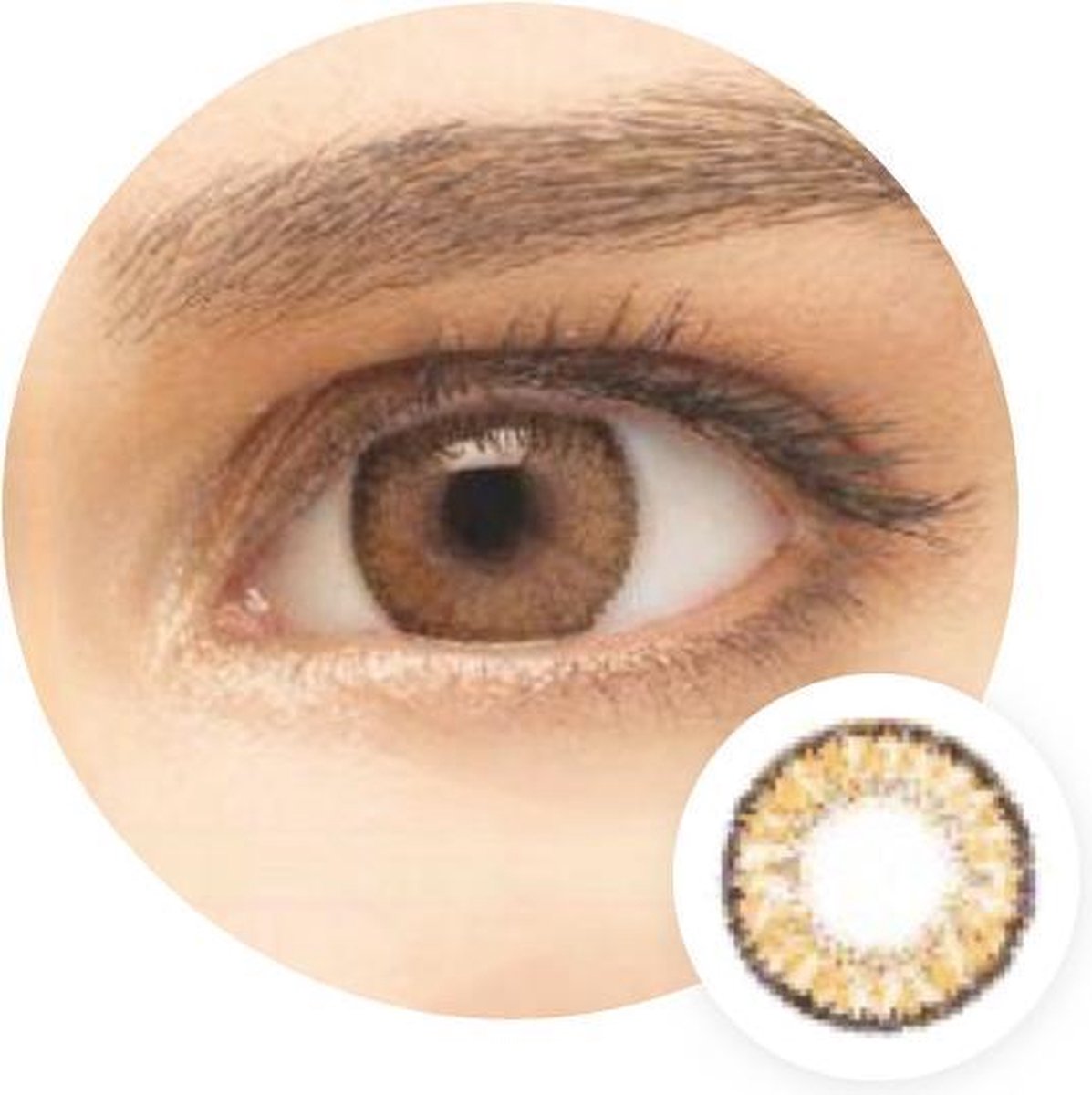 -2.50 - SofLens Natural Colors Dark Hazel - 2 pack - Maandlenzen ...