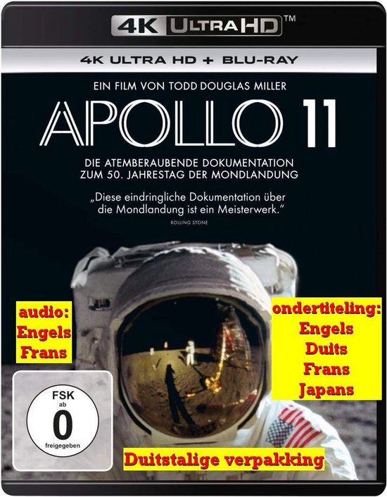 Apollo 11 - by Todd Douglas Miller [4K Ultra HD + Blu-Ray] | Dvd's ...