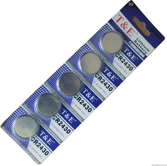 Batterijen CR2430 Lithium / 5 stuks / knoopcel / | bol
