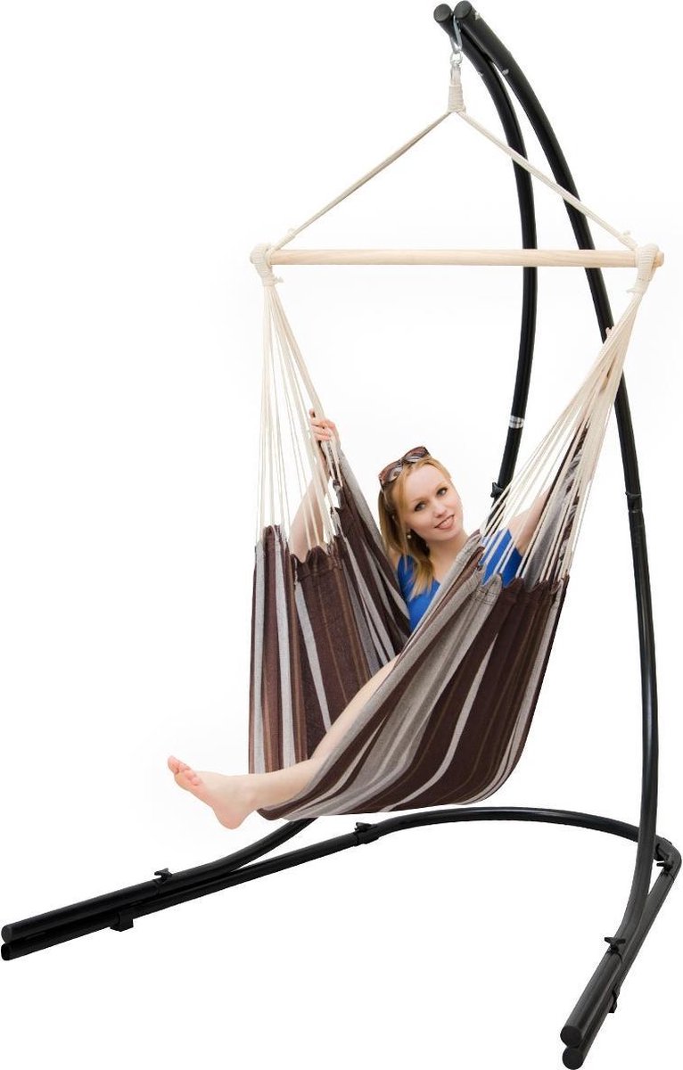210cm metalen Frame met XXL Hangstoel 185x130cm - Hangstoelstandaard ...