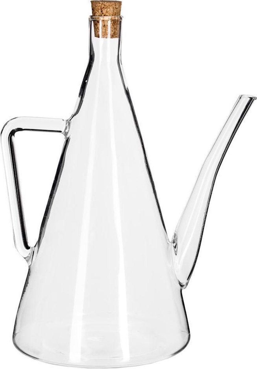 Decopatent® Olie of Azijn fles glas - Met Schenktuit - Handvat - Kurk ...