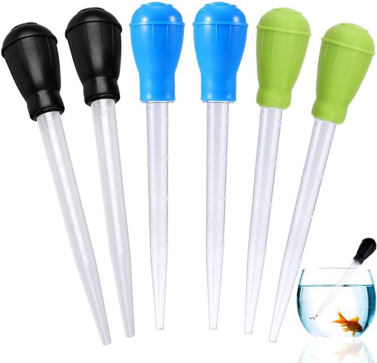 Aquarium Syphon - 6 Pcs Water Changer - Pipette Dropper voor Aquarium ...