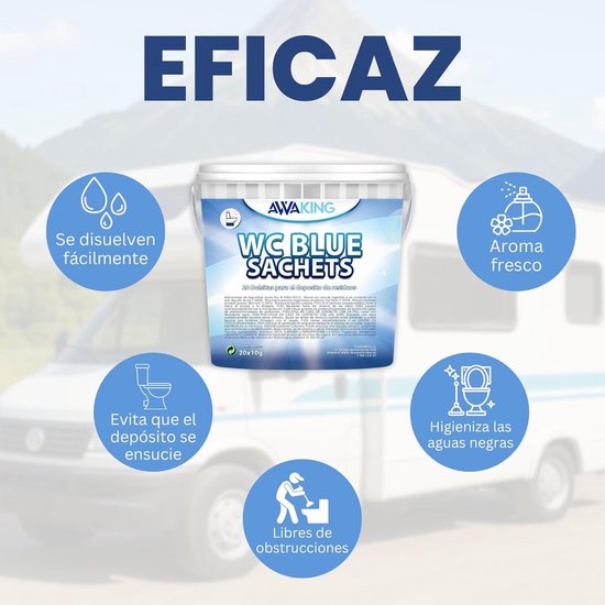 Blauwe Sachets voor WC Hygiëne | bol