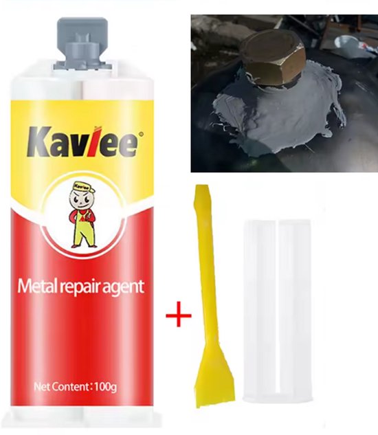 TLVX Super Sterke Metaal Reparatie Lijm 2-Componenten 100gr / Geschikt ...