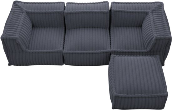 Bananair - 4-zits modulaire zitzak bank - L-Vorm Chaise - Modulaire ...