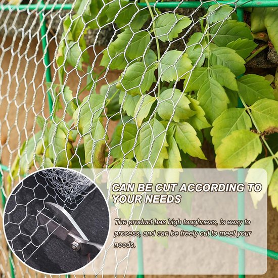 Gaasrol 40 cm x 15 m - Fijn gaas met 25 mm mesh - Galvanisch verzinkt ...