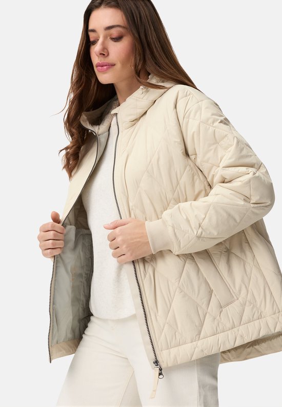 camel active Gewatteerde jas met capuchon - Maat womenswear-40 - Eik | bol