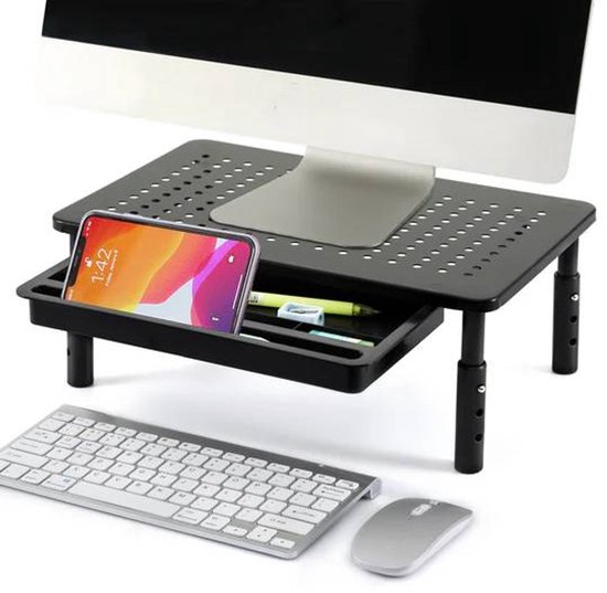 Monitorstandaard Verhoger – Verstelbare Monitor Riser met Lade ...