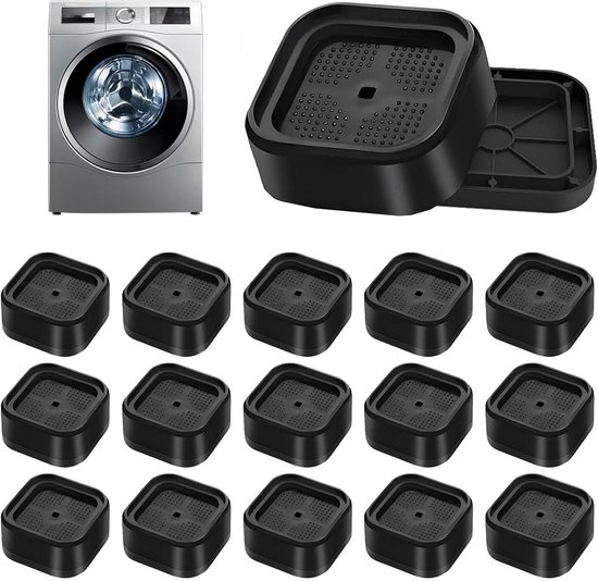Verstelbare Wasmachine Verhogers Set - 16 Stuks Antislip Meubelvoeten ...