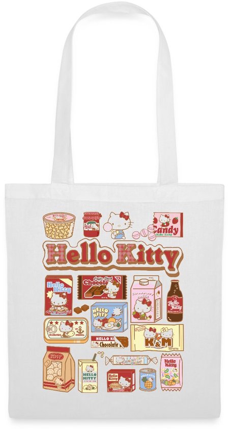 Hello Kitty Snack Collage Tas Van Stof Schoudertas | bol
