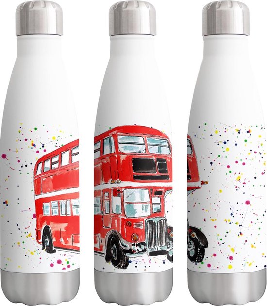 Bouteille Isolante à Double Paroi en Acier Inoxydable Rouge Busse ...