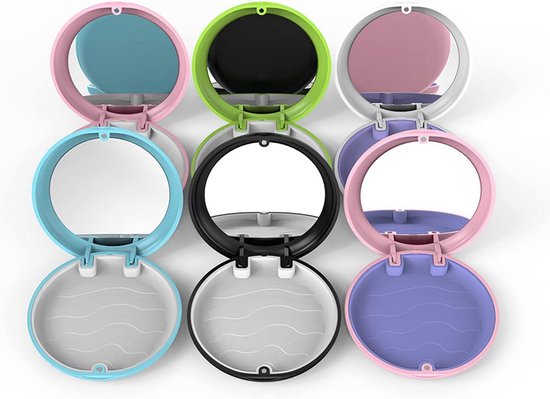 Sleek Orthodontic Aligner en Retainer Case - 2 Stuks Zwart | bol