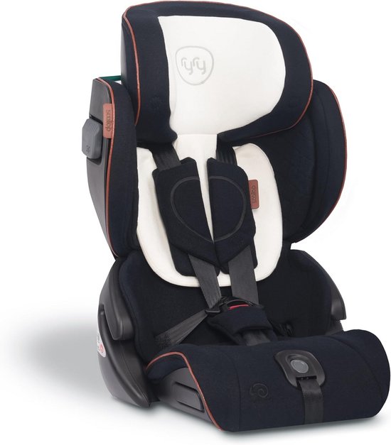 Opvouwbare compacte autostoel voor peuters - Zwart met wit - Isofix ...