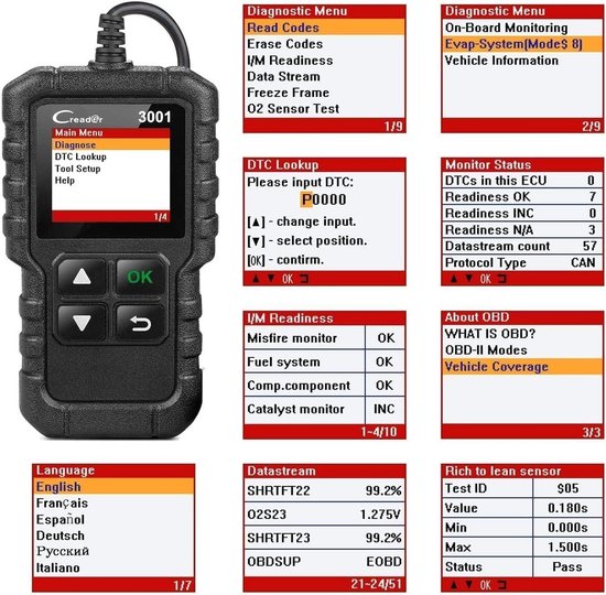OBD2 Uitleesapparaat voor Auto's - Foutcodes Lezen en Wissen ...