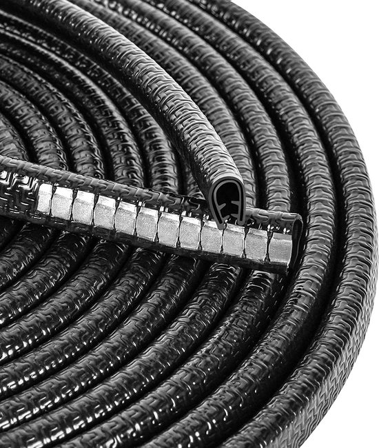 Randbescherming voor Autodeuren - U-vormige Rubber Strips, 5m, Zwart ...