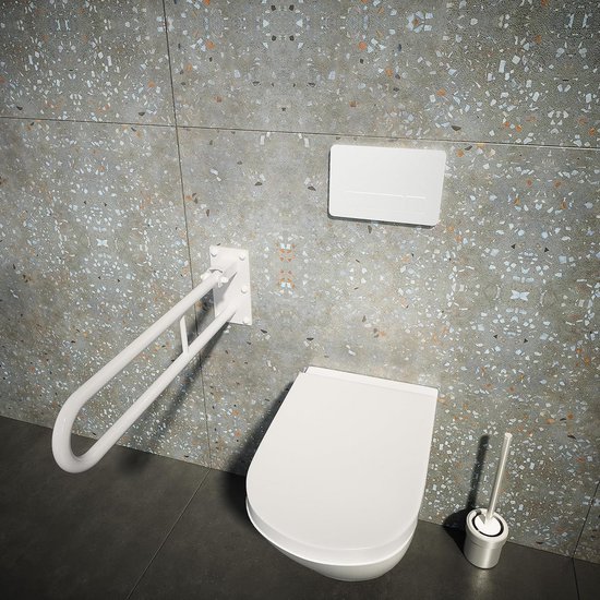 Inklapbare Steunbeugel voor Wandmontage - 80 cm - Wit | bol