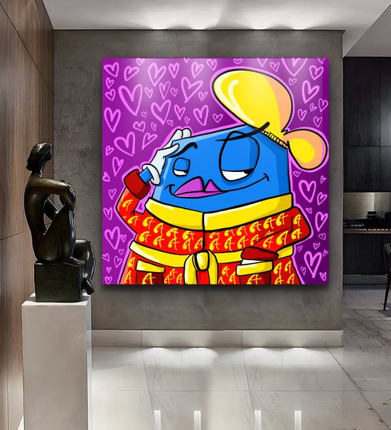 Love yourself Andy the Dandy - Meerdere kleuren - Plexiglas 60 x 60 cm ...